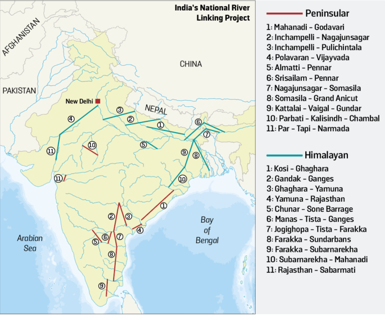 India's river linking project could affect monsoon season - Geographical