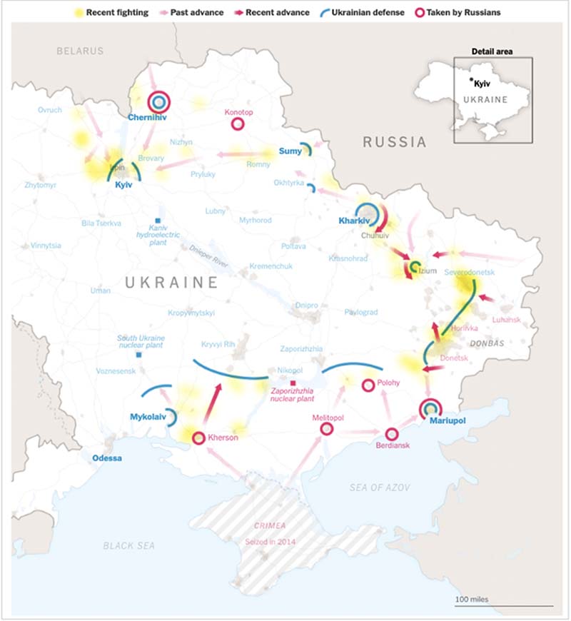 How maps tell the story of war in Ukraine - Geographical