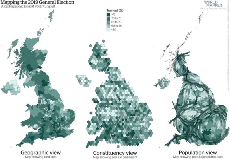 Mapping the 2019 UK General Election - Geographical