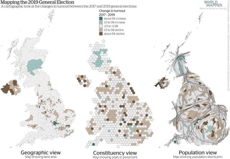Mapping the 2019 UK General Election - Geographical