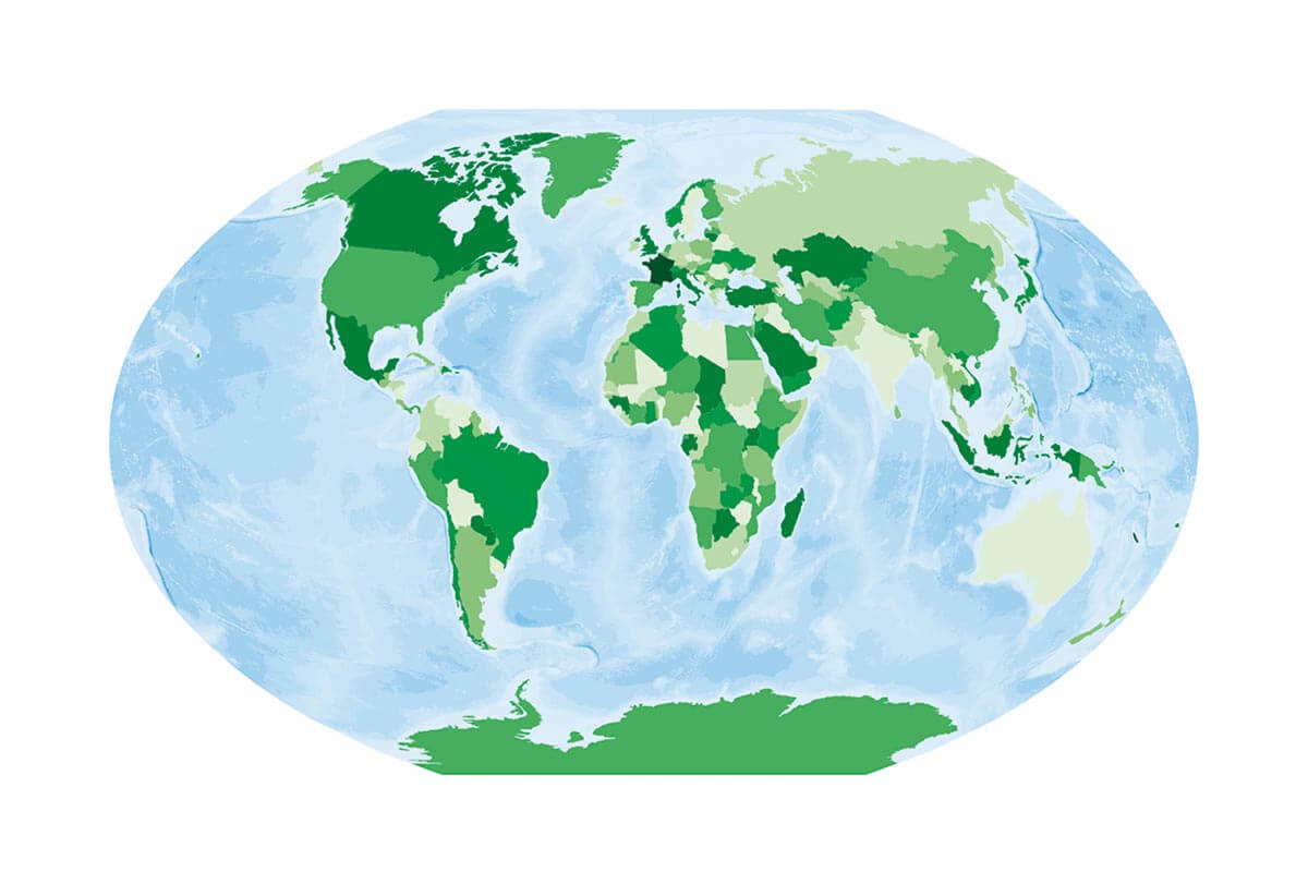 New world map projection minimises 2D inaccuracies - Geographical
